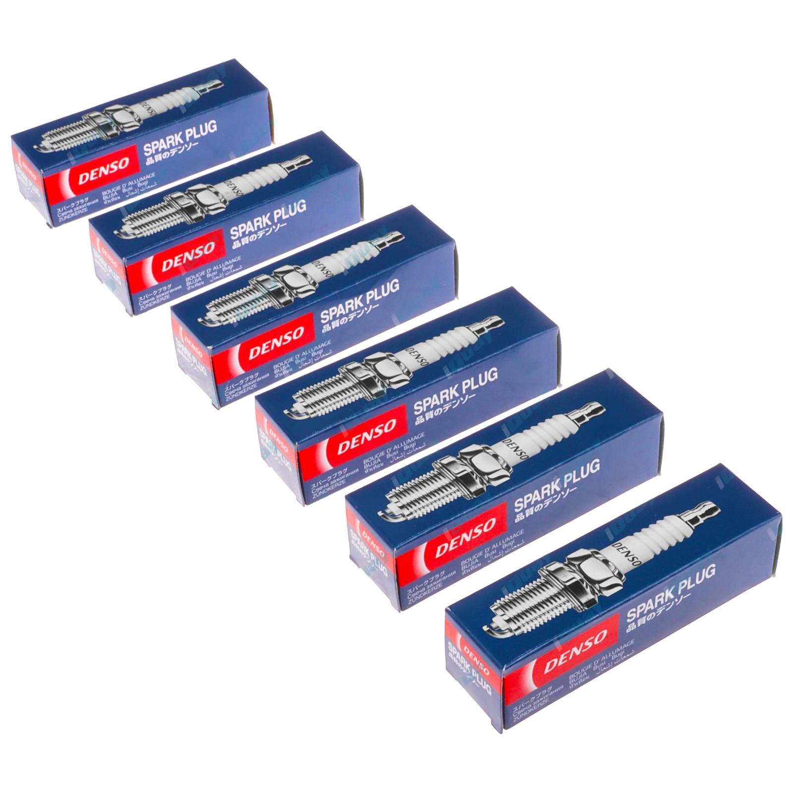 Set of 6 Denso Nickel Spark Plugs for Mercedes-Benz ML350 W163 6cyl 3 ...